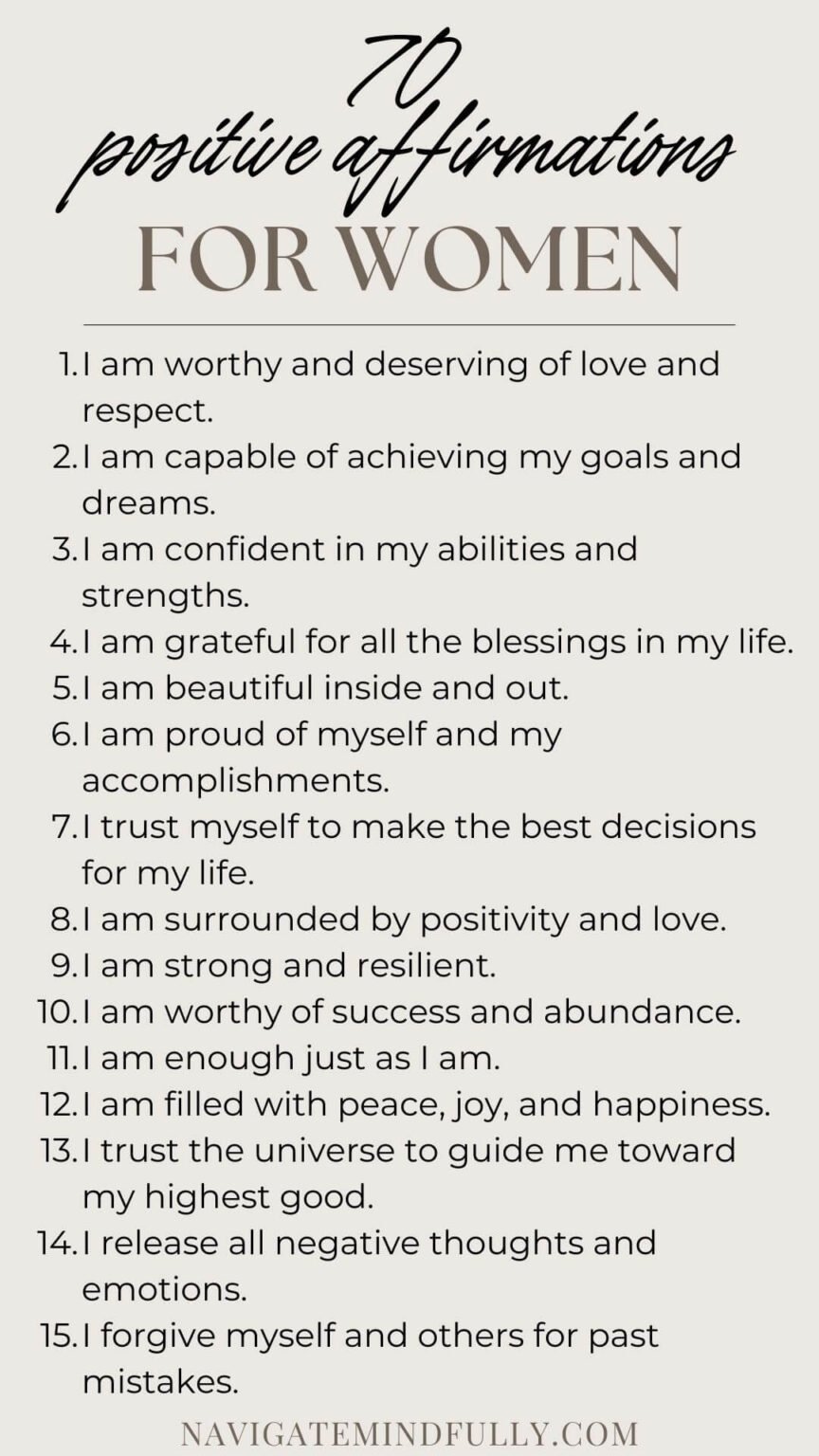 Positive Affirmations For Women That Will Get You Energized