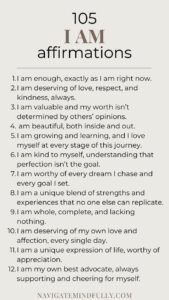 105 Powerful I AM Affirmations for Success and Self-Love