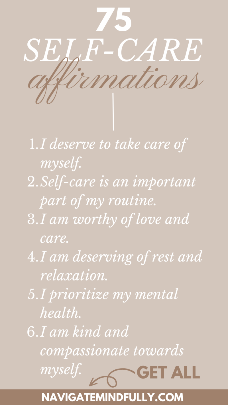 75 Self-Care Affirmations to Feel Good About Yourself