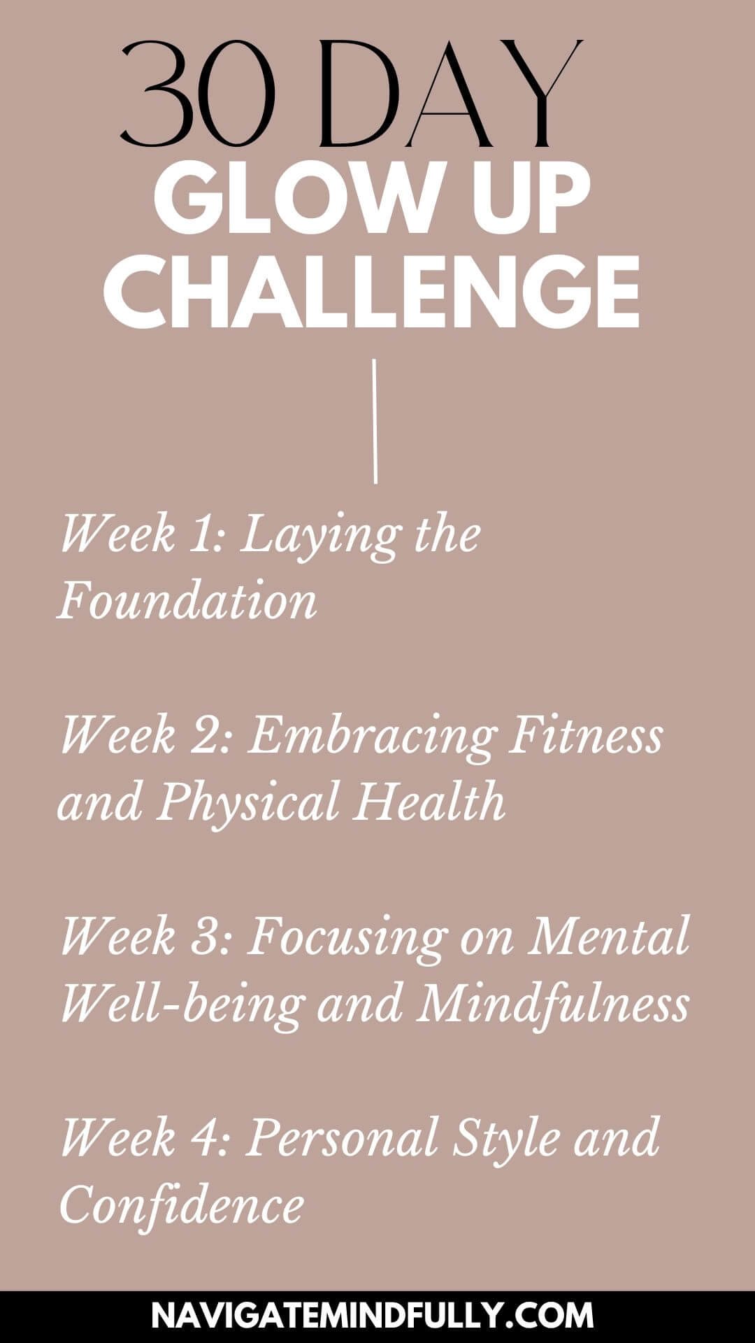 30 Day Glow Up Challenge to Boost Your Mental & Physical Health