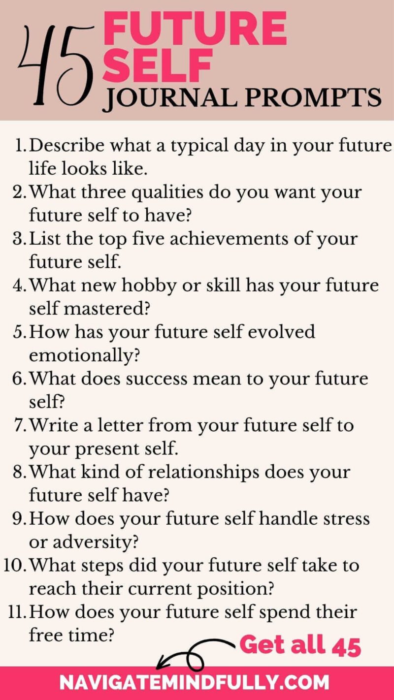 45 Future Self Journaling Prompts for Envisioning Your Path