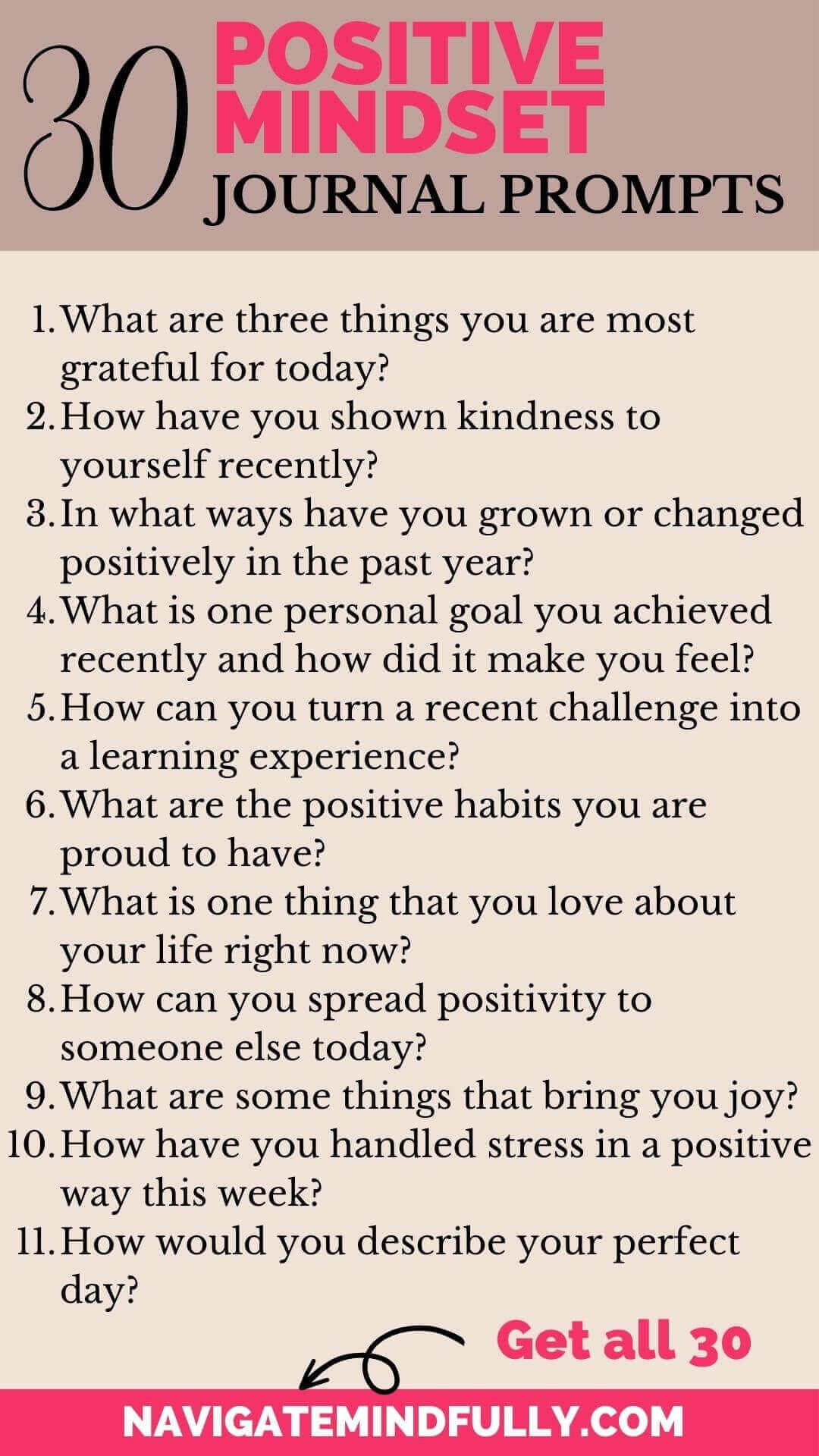30 Positive Mindset Journal Prompts For Optimistic Thinking 30 Positive Mindset Journal Prompts For Optimistic Thinking