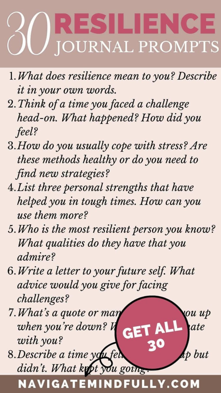 30 Resilience Journal Prompts to Build Your Inner Strength