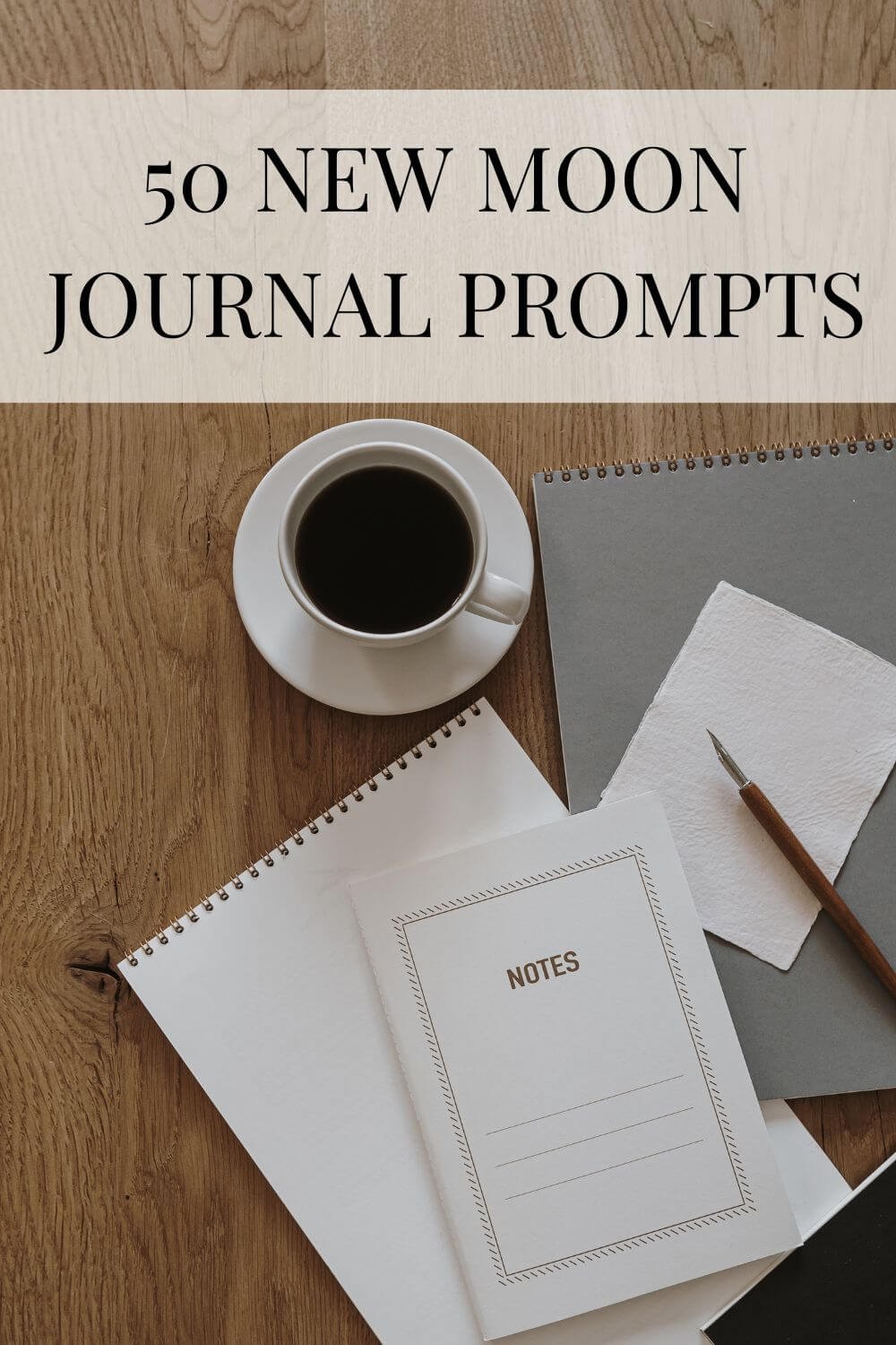 50 New Moon Journal Prompts for Reflection and Growth