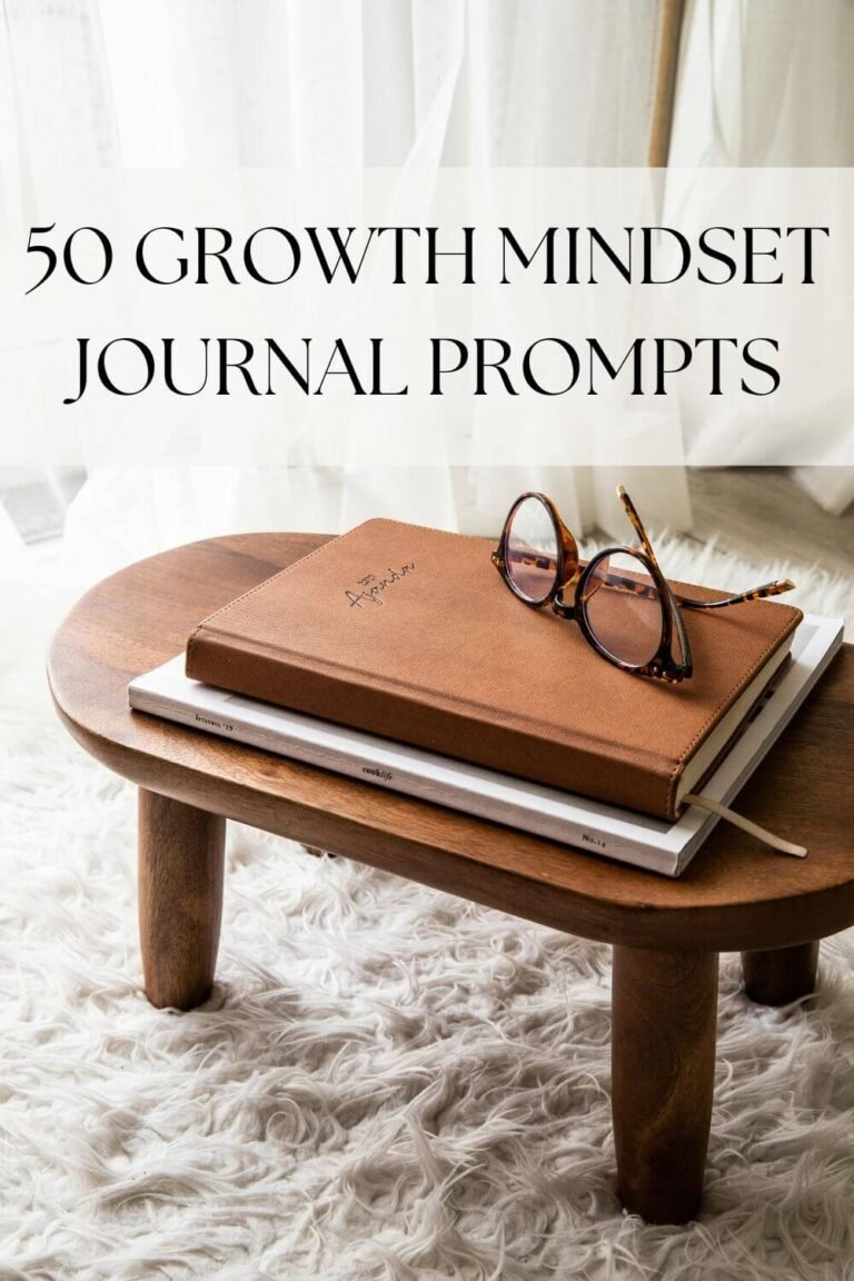 50+ Growth Mindset Journal Prompts to Change Your Perspective
